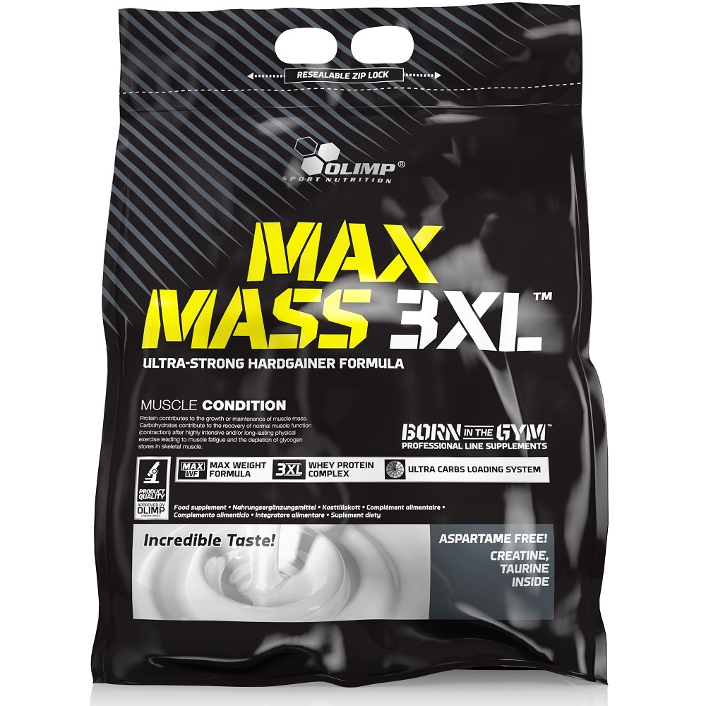 Max Mass 3XL - Weight gainer met creatine van Olimp - Krachttraining.info